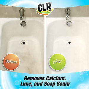 CLR Brilliant Bath Foaming Action Bathroom Cleaner Spray - For Use on Toilets, Baths, Showers, Sinks, Glass, Stainless Steel - Lavender Scent, 26 Ounce Bottle (Pack of 2)