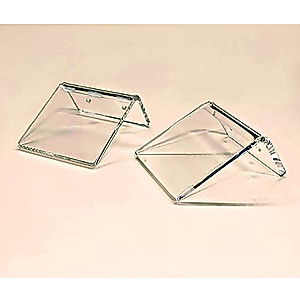 4" Long Clear Floating Shelf (6" deep)