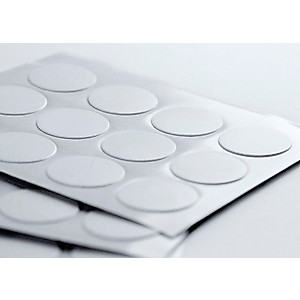 Furndiy 7/8" - 21mm 36 Pcs White Self-Adhesive Screw Cover Caps - Screw Hiding - Screw Hole Cover Caps - Nail Cover - Screw Hole Stickers - Based in USA