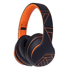 PowerLocus Wireless Bluetooth Headphones, Over Ear Headphones with Microphone, 50H Playtime, HiFi Stereo Sound, Deep Bass, Soft Earmuffs, Foldable Lightweight Headphones for Travel/PC/Cell Phone