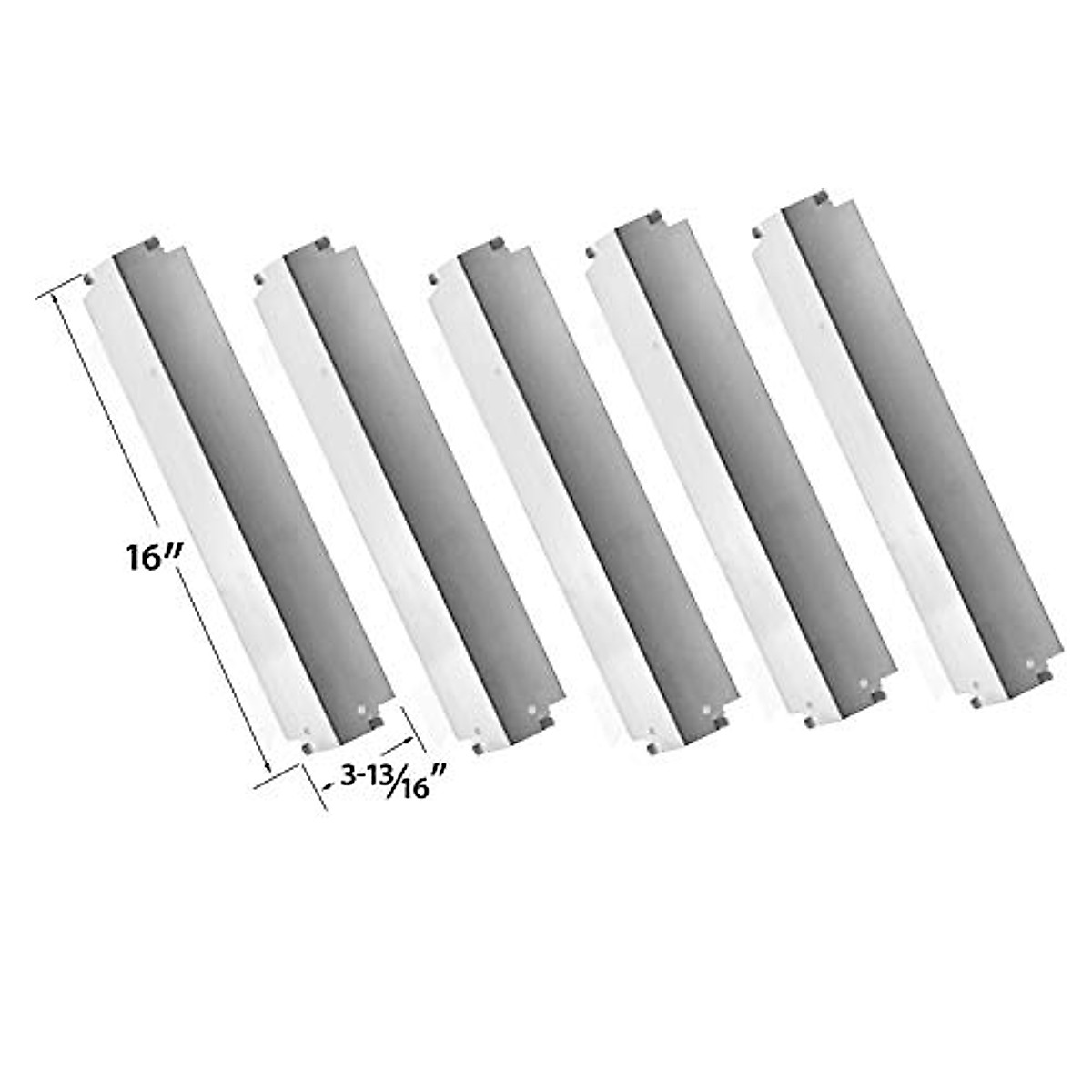 Replacement Heat Plate for 415.16661, 415.16649011, 415.16237, 415.16138110, 16167, 16657 (5-PK) Gas Grill Models