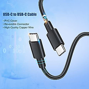 Excgood Super Fast Type C Charger Kit 25W USB C Charger with 2 Type C to C Cable (6ft+1.5ft) Compatible with Samsung Galaxy S23/S22 Ultra/S21 FE 5G/S20,Note 10+/20,A71/A53/A23,Z Flip4 Z Fold4, Tab S8+