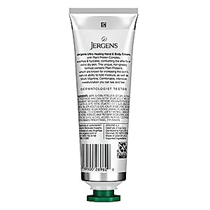 Jergens Ultra Healing Hand & Body Cream for Dry Skin, 3.4 Ounces, Formulated with Vitamins C, E & B5 plus Plant Protein Complex, for Extra Dry Skin Relief