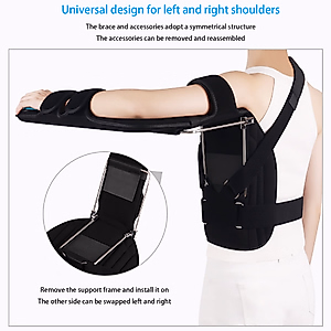 WILLQ Shoulder Abduction Sling Shoulder Immobilizer for Shoulder Injury Post-op Shoulder Arm Brace for Broken Fractured Bones Sublexion Surgery Dislocated Injury Support Broken Arm