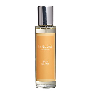 PINROSE Perfumes Sun Saint - Eau de Parfum Fragrance Spray for Women - Clean, Vegan, Cruelty-free, and Hypoallergenic Scent with Essential Oils - Notes of Lime, Sea Salt, Sun-warmed Coconut Wood, Eucalyptus, Sandalwood and Cashmere Musk - 1 fl oz/30 ml