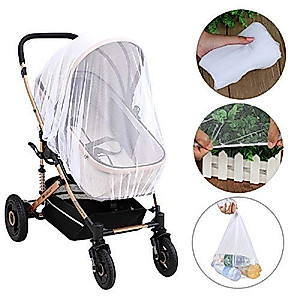 LEMESO Stroller Baby Net - Universal & Elastic & Breathable - for Infant Carriers Car Seats Cradles Cribs Bassinet Playpen Travel Outdoor
