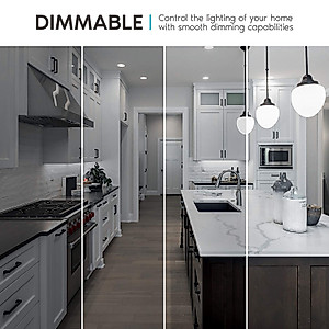 LUXRITE A19 LED Light Bulbs 100 Watt Equivalent Dimmable, 5000K Bright White, 1600 Lumens, Enclosed Fixture Rated, Standard LED Bulbs 15W, Energy Star, E26 Medium Base - Indoor and Outdoor (12 Pack)