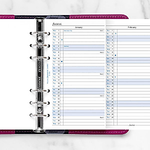 Filofax 2024 Personal Year Planner, vertical, 24-68402, Paper, White, PLANNER