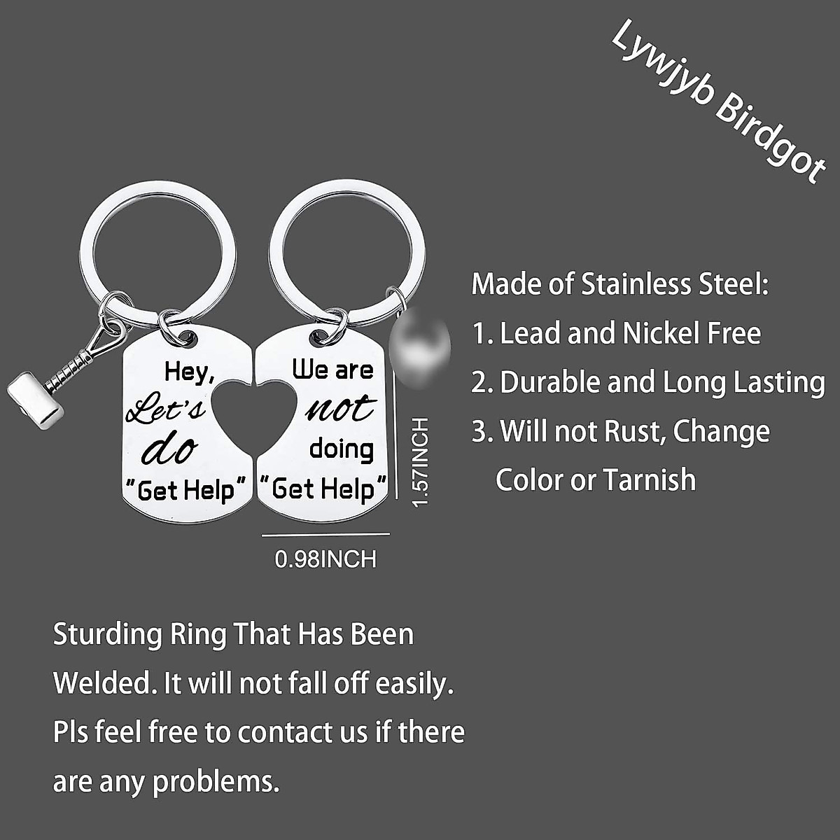 Lywjyb Birdgot Thor And Loki Keychain(Thor And Loki ky set)