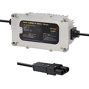 Generic 48 Volt 5 AMP Waterproof Golf Cart Battery Charger for Yamaha Golf Cart G14 G16 G19 G22 Drive with 2 Pin Plug Waterproof IP68