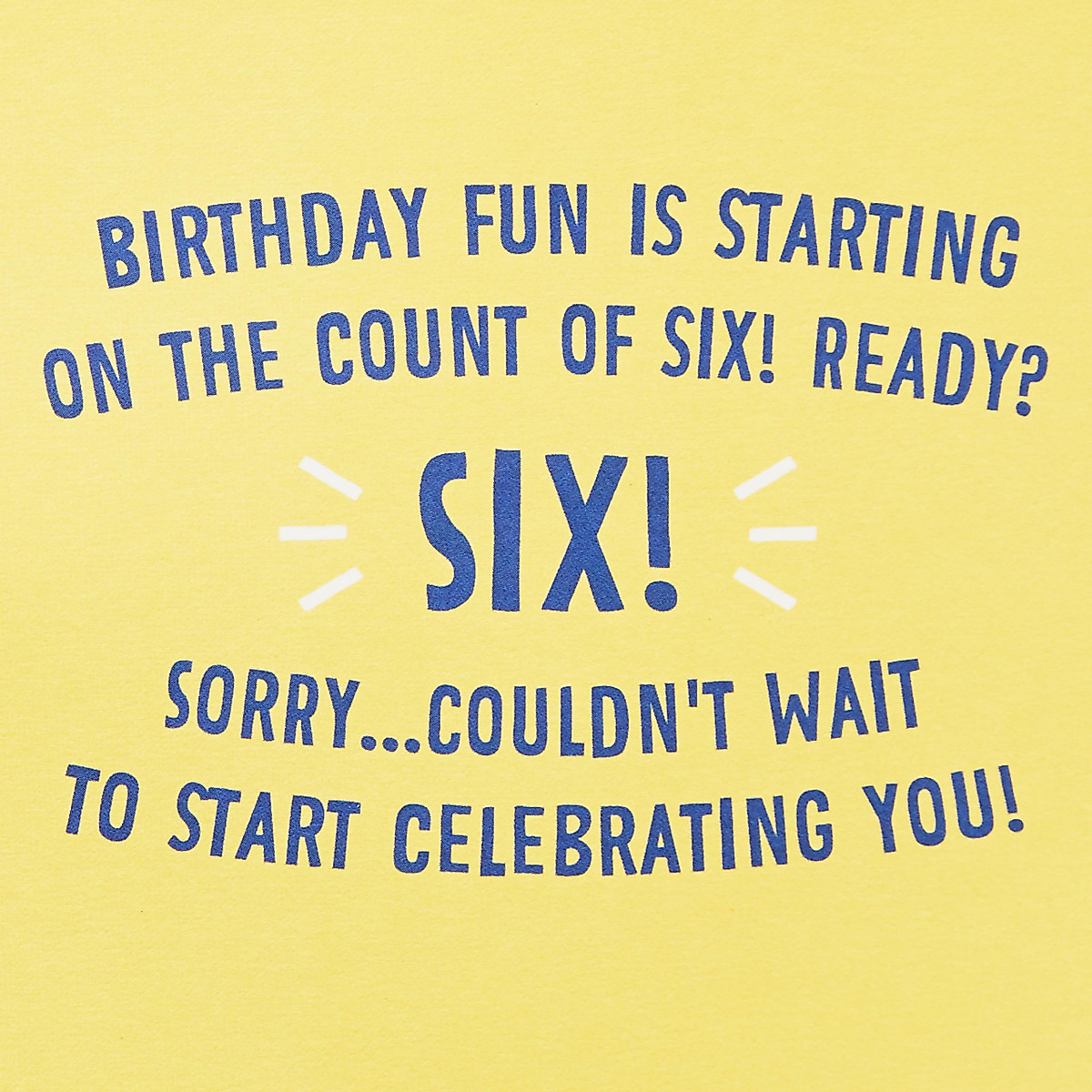 Hallmark 6th Birthday Card for Kids with Detachable Pop It! Toy