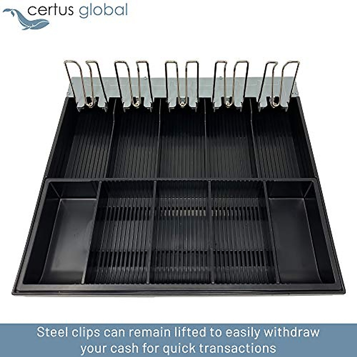 Certus Global Cash Drawer Insert Tray 5 Bills/5 Coins -367mm x 326mm x 60mm