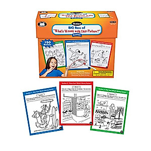 Super Duper Publications | Webber® Big Box of “What’s Wrong with This Picture?” Scenes | Critical Thinking Skills | Speech and Language Resource