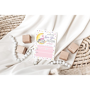 Your Main Event Prints Greeting Card, Baby Shower Invitation, Elephant, 20 Invitations and Envelopes