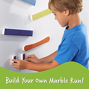 Learning Resources Tumble Trax Magnetic Marble Run, STEM Toy, 28 Piece Set, Ages 5+,Multi-color,5"
