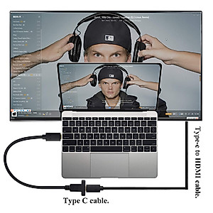 AAOTOKK USB Type C 3.1Panel Mount Adapter Cable USB-C 3.1 Gen2 10Gbps Male to USB C Female Panel Mount Screw Cable,Supports Charging,Data,Audio,Video Cable for Laptop,Tablet,Mobile Phone(0.3M/1ft)