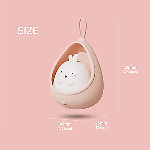 TriPro Cute Kitty Motion Sensor Night Light Wall Lamp,Rechargable,Bedroom Decoration for Kids Baby Toddler Teen Gift (Pink)