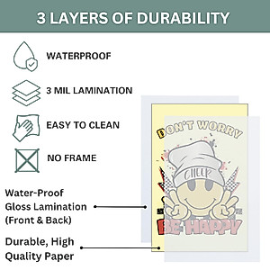 Retro Wall Art for Room Aesthetic, Cute Posters, Cute Wall Decor, Retro Wall Decor, 70 Room Decor, Retro Poster for Kitchen, Bedroom, Dorm Room, Apartment (Unframed)