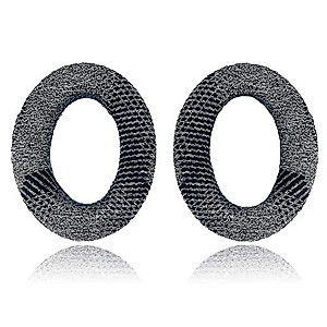 Krone Kalpasmos Premium Bose QC35 Headphones Ear Pads, Fits QuietComfort 35 ii / QC25 / QC2 / QC15 / Ae2 / Ae2i / Ae2w / SoundTrue & SoundLink(Over-Ear), Memory Foam Cushion – Black + Grey Fabric