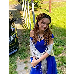 MissShorthair Women's Sparkle Shawls and Wraps for Party Dresses 01Metallic Silver Gray