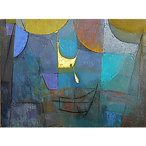 Blue Cubist Abstract