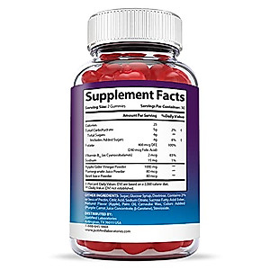 Justified Laboratories (2 Pack) Keto Blast Gummies 1000MG ACV with Pomegranate Juice Beet Root B12 120 Gummys
