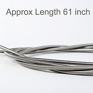 SLSON Aquarium Filter Brush Flexible Double Ended Bristles Hose Pipe Cleaner Stainless Steel Long Tube Cleaning Brush for Fish Tank or Home Kitchen