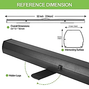 EMART 77in x 92in Collapsible Chromakey Panel Green Screen for Photo Backdrop Video Studio, Live Game, Portable Pull Up, Solid Aluminium Base Wrinkle-Resistant Fabric, Auto-Locking Air Cushion Frame