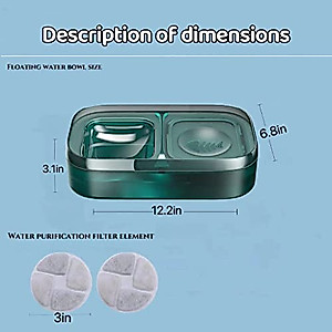 The Latest Aarpurt Pet Food Bowl, Cat Water Bowl, Dog and Cat Feeder and Water Dispenser, Pet Feeding and Water All in Qne Bowl Suitable for Small and Medium-Sized Cats and Dogs