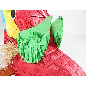 Penn-Plax Birdie Pinata with Natural Nesting Material – Safe for Medium and Large Birds – Colorful & Fun Addition to Any Cage – Large