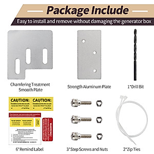 Generator Interlock Kit Compatible w/Square D QO & Homeline 150 or 200A Breaker Box, 1-3/8” Space on Main & Generator Circuit Panel, Safety Manual Lockout Transfer-Switch for Outdoor Portable Power