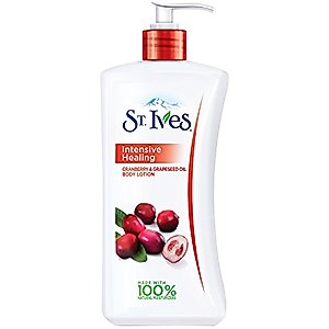 St. Ives Intensive Healing Body Lotion, Cranberry and Grapeseed Oil 21 oz