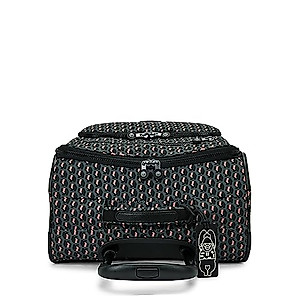 Kipling New Youri Spin Printed Small 4 Wheeled Rolling Luggage 3D K Pink