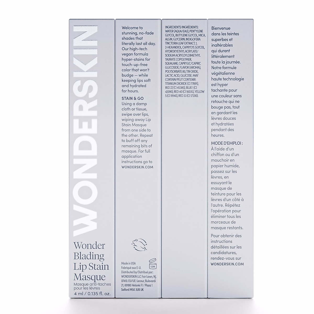 Wonderskin Wonder Blading Lip Stain Peel Off Masque - Long Lasting, Waterproof and Transfer Proof Nude Lip Tint, Matte Finish Peel Off Lip Stain (Whimsical Masque)