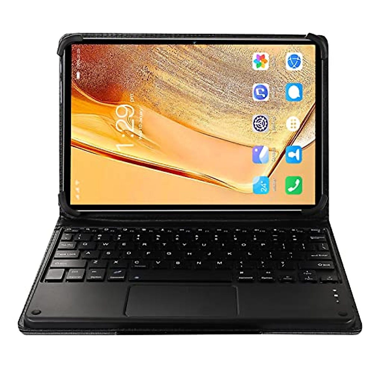 Jopwkuin Tablet, 10. 1 Inch Tablet 2.4GHz 5G WiFi 100‑240V 8 Core CPU 2 in 1 Support USB C Fast Charging for Study for Android 12 (US Plug)