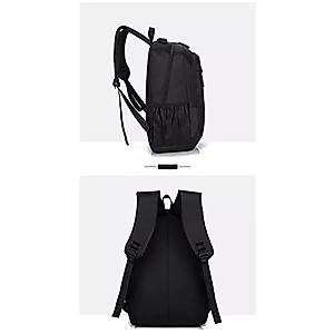 LUNAEM Travel Laptop Backpack for School Computer Bookbag for Men Women College Students Fits 15.6 Inch Laptop (White 1)