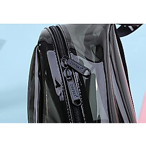Tellrain Clear Backpack Purse for Women Large Capacity Heavy Duty Transparent Backpacks Fashion PVC Beach Bag Bookbags