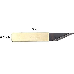 TIKUSAN Japanese Brass Pocket Knife (Kiridashi) for Right Hand 1Set Carving Marking Knife