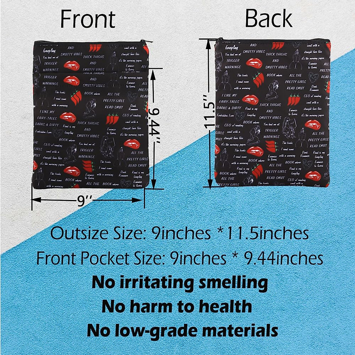 Smut Slut Book Sleeve Smut Reader Gift Smut Lover Gift Spicy Reader Gift (C-E-O Black BS)