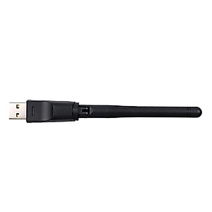 hudiemm0B USB Network Card, MT7601 150Mbps Wireless WiFi Router USB Network Card Adapter with 2dB Antenna Black