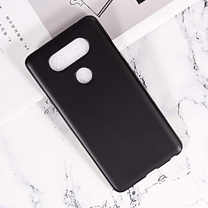 Shantime LG V20 H990DS Case, Scratch Resistant Soft TPU Back Cover Shockproof Silicone Gel Rubber Bumper Anti-Fingerprints Full-Body Protective Case Cover for LG V20 H990DS (Black)