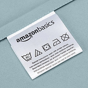 AmazonBasics Microfiber Pillowcase, Spa Blue, 50x80x2