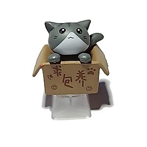 Mirai Past Cat Keycap Esc keycaps DIY Personality Custom Cartoon Anime Keycap Replacement Bottom Backlit Keycaps Gift for Mechanical Keyboard KeyCap OEM R4 Height (Transparent) (Grey), 3.5x3.5x2cm