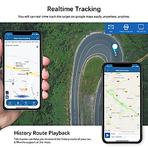 TKSTAR Car GPS Tracker Device - Hidden GPS Tracker for Vehicles, GPS Locator with USB & Type-C Charging Port, Hidden Tracking Devices Compatible with 9-32V - TK818