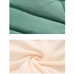 FunnyPaja Baby Toddler Boys Girls Winter Warm Coats Hooded Windproof Jacket Snowsuit Outerwear Fur Hoodies Light Green 12-18 Months