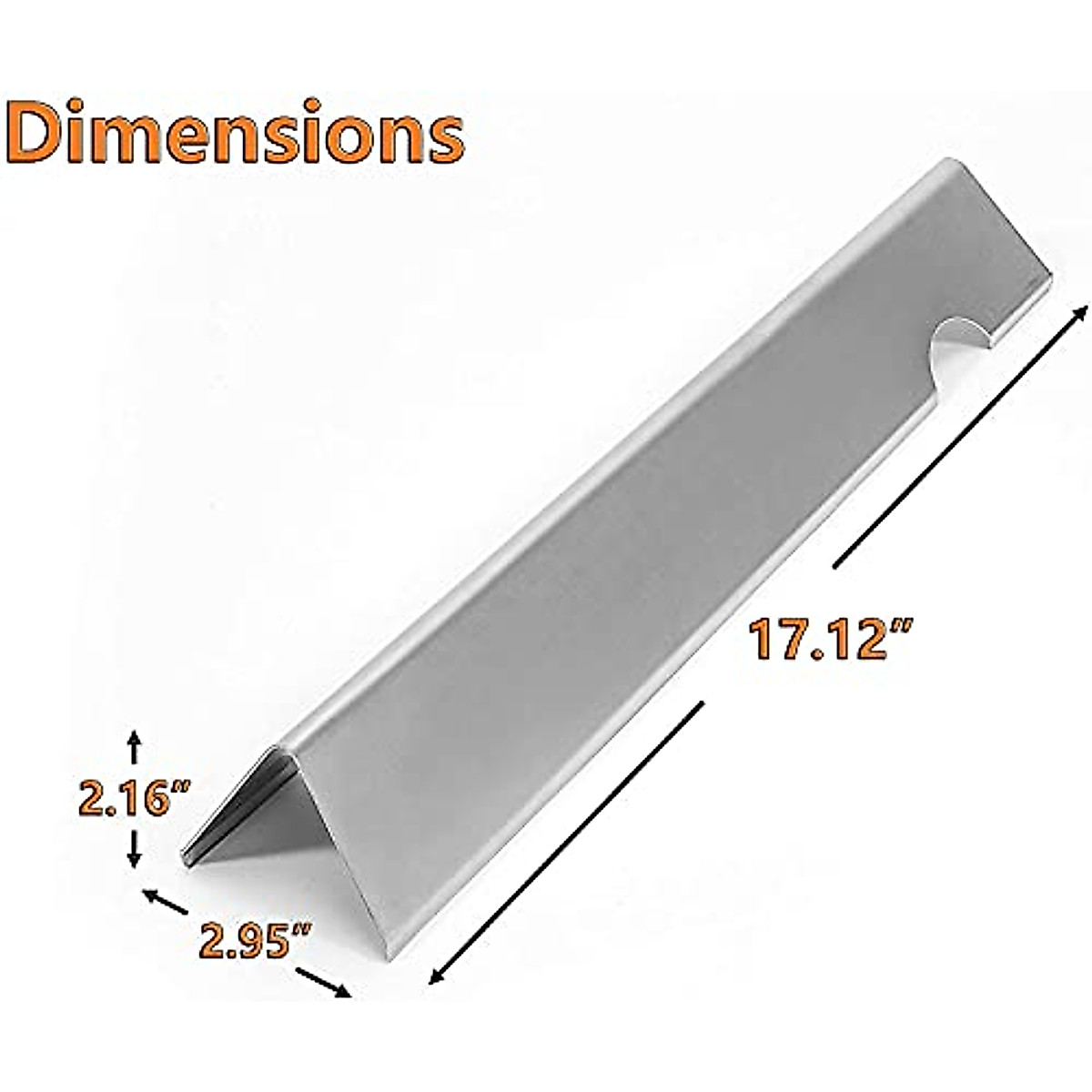 BBQ-PLUS 66032/66795 Flavorizer Bars and 66040 Heat Deflector Grill Parts Replacement for Weber Genesis II E/ES 310 Series (2017 and Newer) Gas Grills