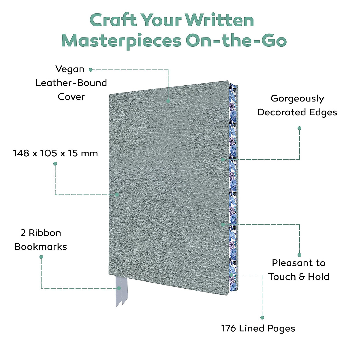 Racing Green Artisan Pocket Journal (Flame Tree Journals) (Artisan Pocket Journals)