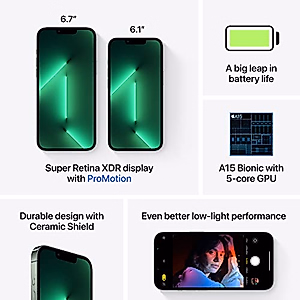 Apple iPhone 13 Pro (128 GB, Alpine Green) [Locked] + Carrier Subscription