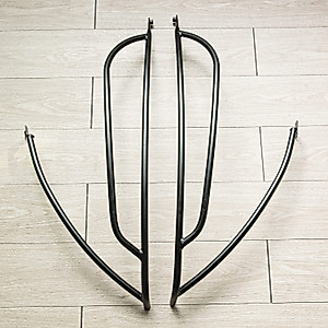 Lorababer Motorcycle Rear Engine Guard Bumper Falling Protection Highway Crash Bar Compatible with VESPA Sprint 150 (2016-2023) Primavera 50/125/150 (2014-2023) Scooter Frame Side Body Protector