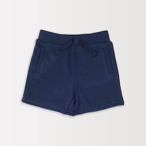 Andrew Scott Boys Girls Kids -Toddler French Terry Cotton Drawstring Shorts | Multi Packs & Colors